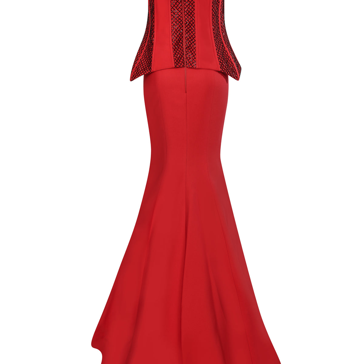 Crepe Fish Cut Dress – B&B Couture